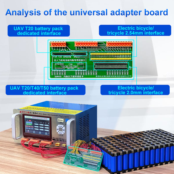 SUNNKO Special Adapter Board for Lithium Battery Pack Equalizer — BMS ...